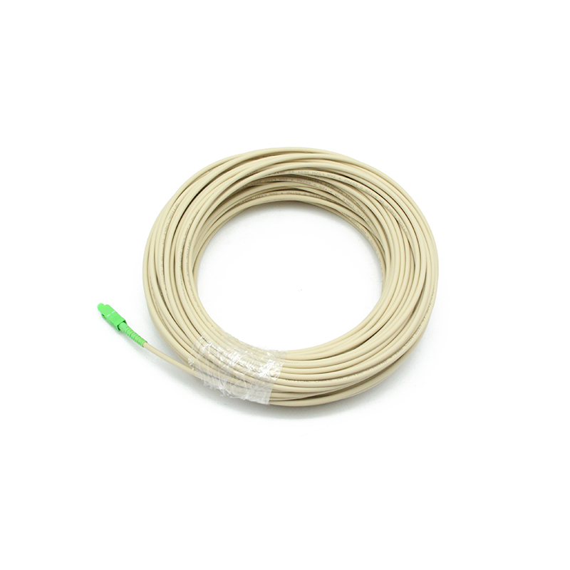 FTTH Drop Cable SC APC Simplex Indoor Pigtail Single Mode Lvory 4.2mm - OMC