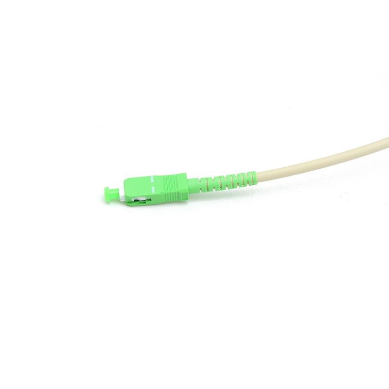 FTTH Drop Cable SC APC Simplex Indoor Pigtail Single Mode Lvory 4.2mm - OMC
