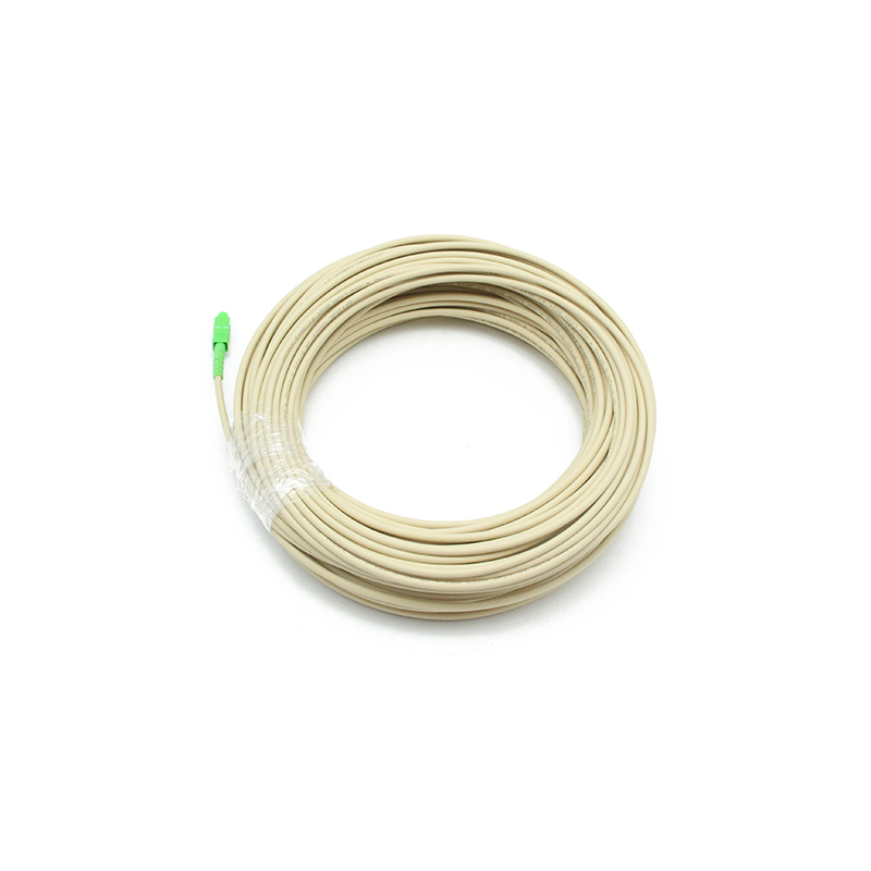 FTTH Drop Cable SC APC Simplex Indoor Pigtail Single Mode Lvory 4.2mm - OMC